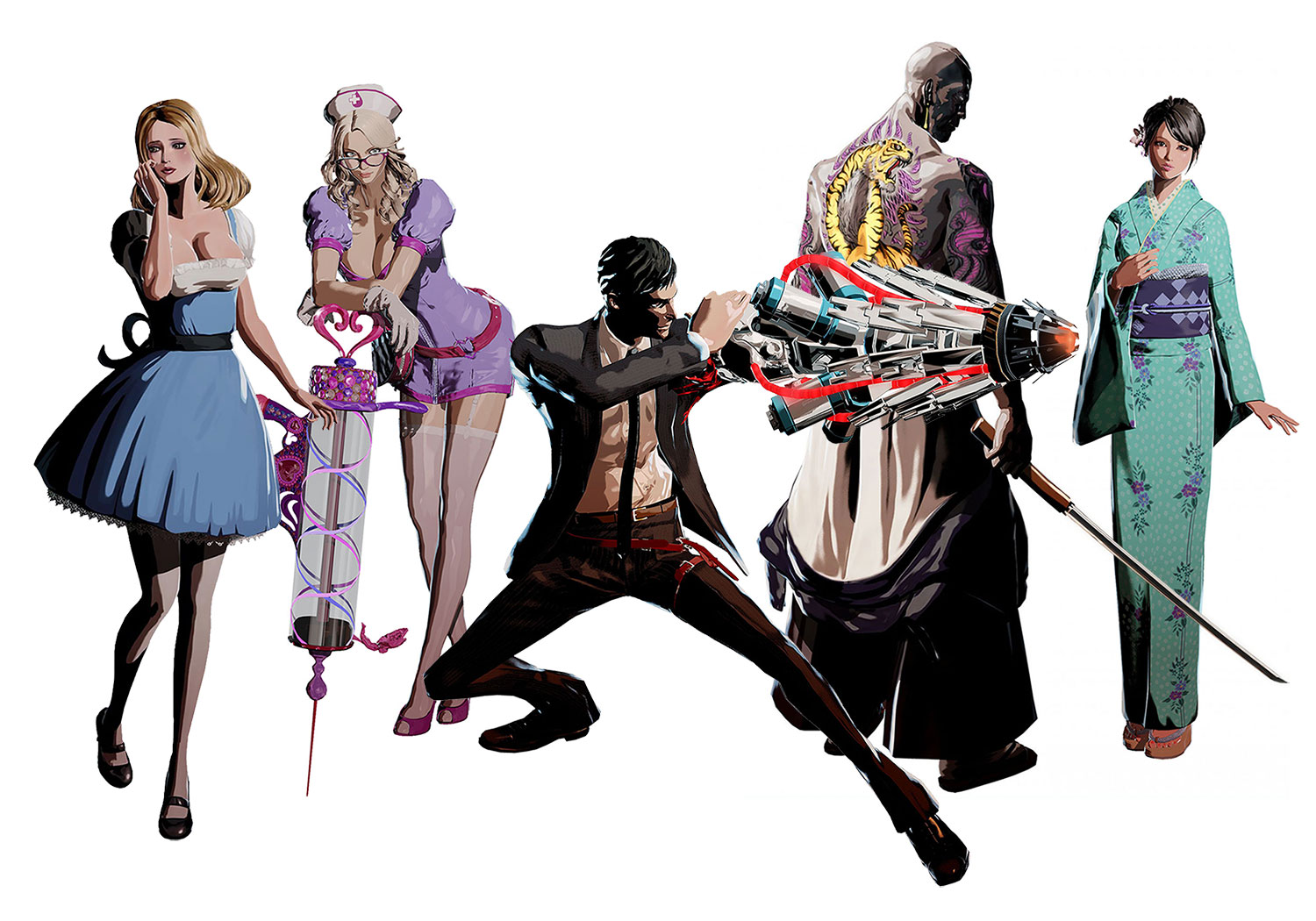 Killer is Dead Concept Art & Characters